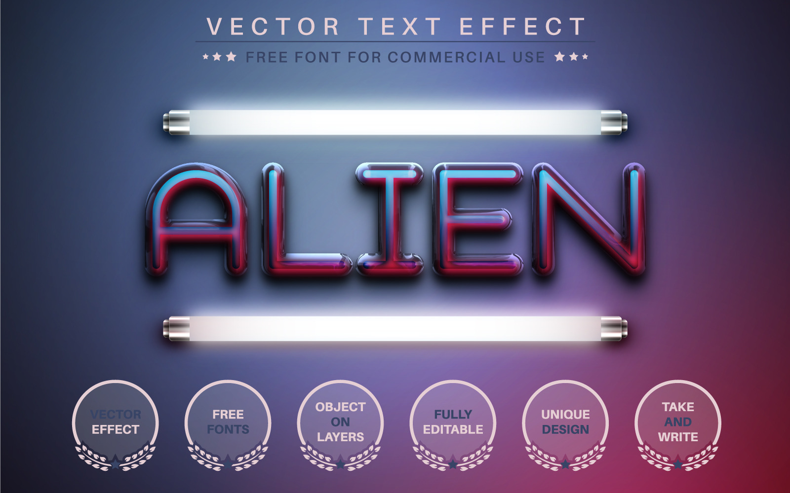Alien - Editable Text Effect, Font Style, Graphics Illustration