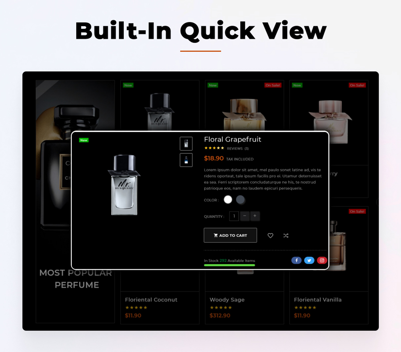 Oasis Beauty Spray and Perfume Prestashop 8.0 Responsive Themes
