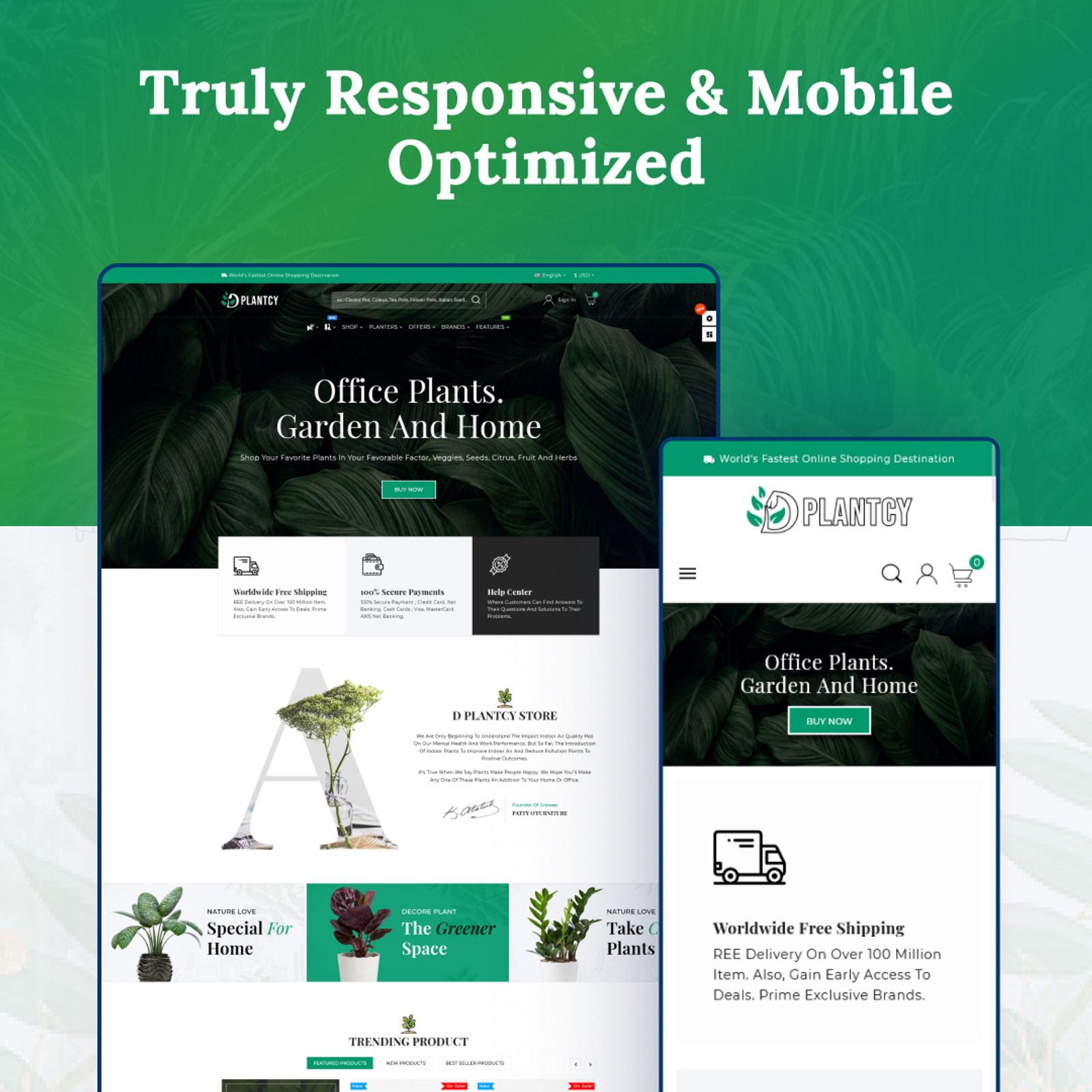 D Plantcy Mega Garden Plants Super PrestaShop 8.0 Store