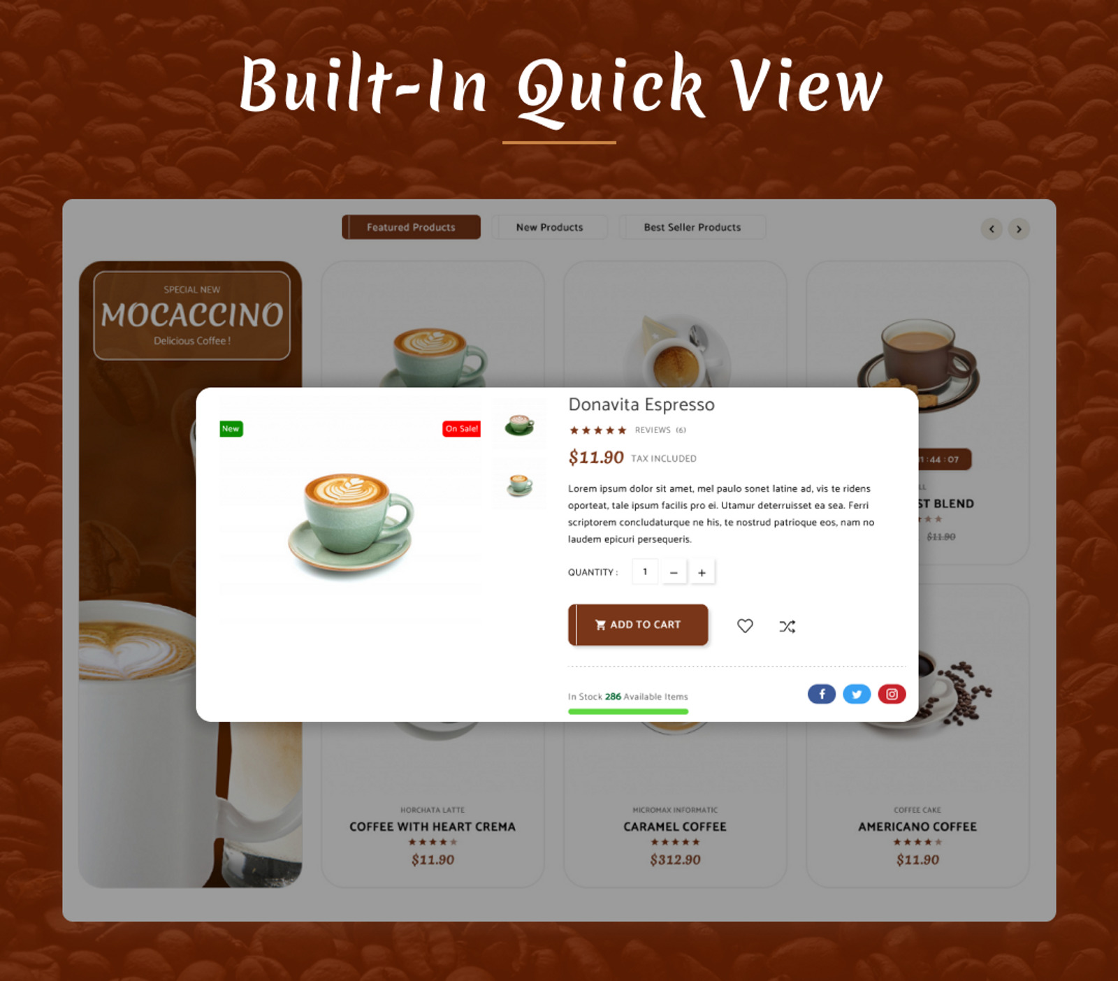 Cafeley VIP Mega Coffee–Tea Nature–Nescafe PrestaShop 8.0 Premium ...