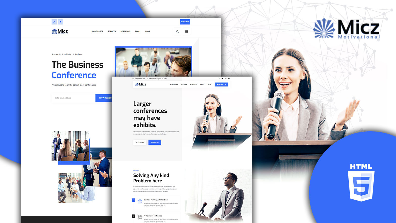Micz Responsive Conference and Events HTML5 Template