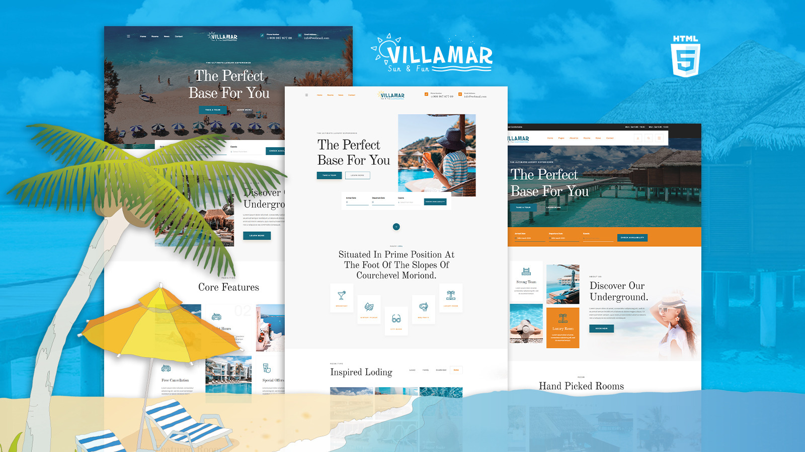 Villamar Beach Summer Resort HTML5 Template - TemplateMonster