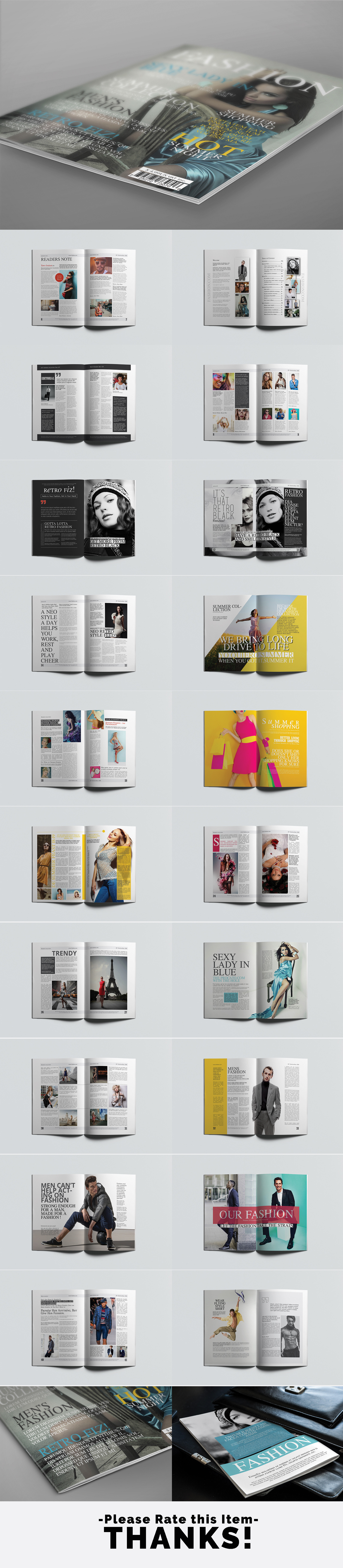 Summer Fashion Magazine Template #178296 - TemplateMonster