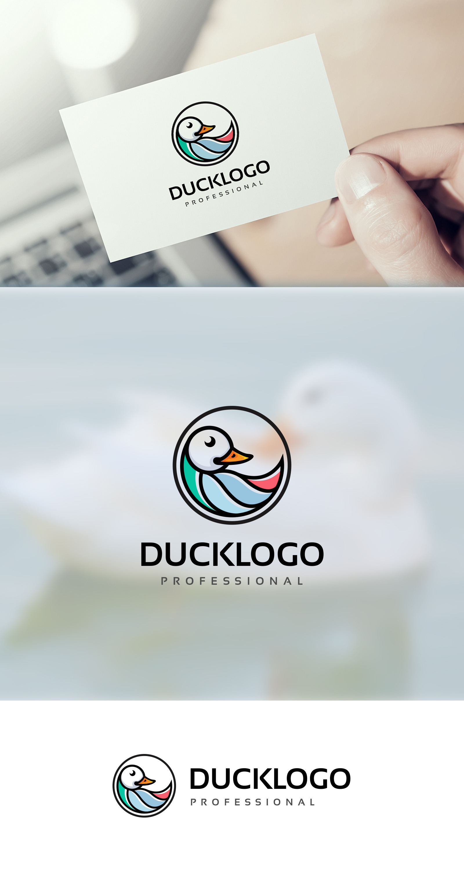 Duck Logo - Modern Duck Logo Design Vector Illustration