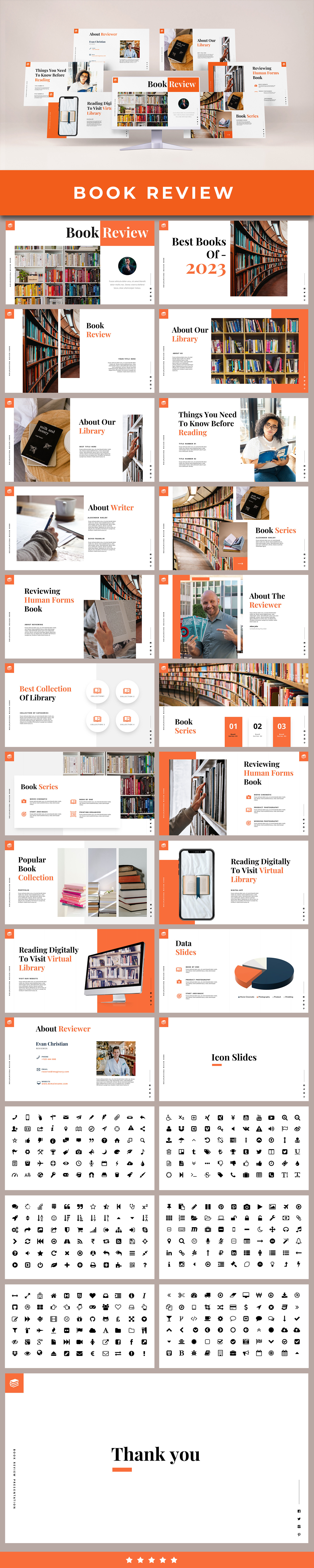 Book Review - Content PowerPoint Presentation Template