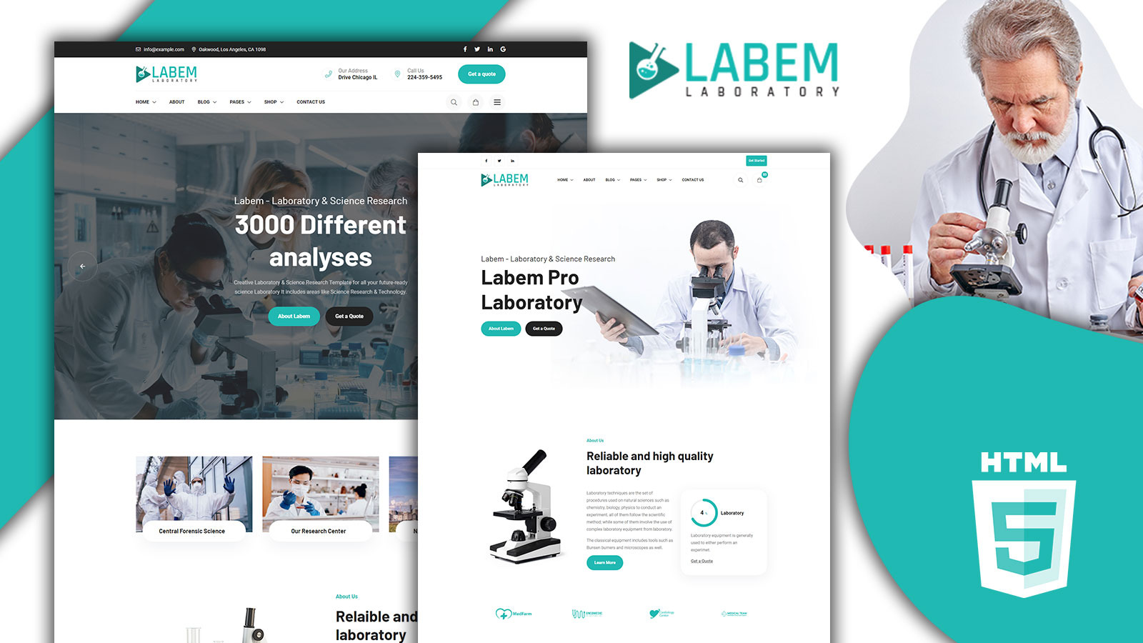 Labem Laboratory And Medical Equipment HTML5 Template