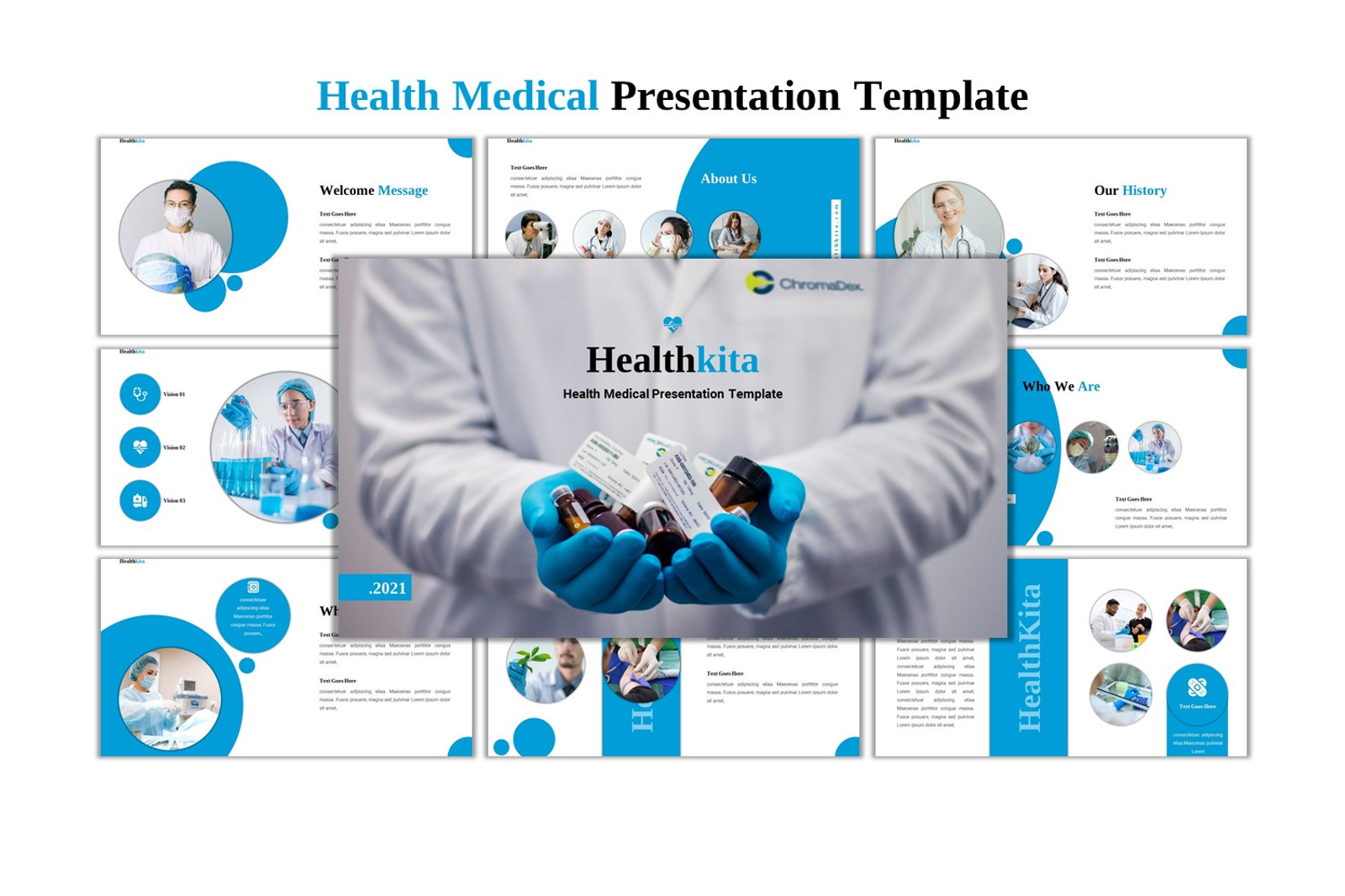Healthy Medical Bundle Pack - Medical Google Slides Template