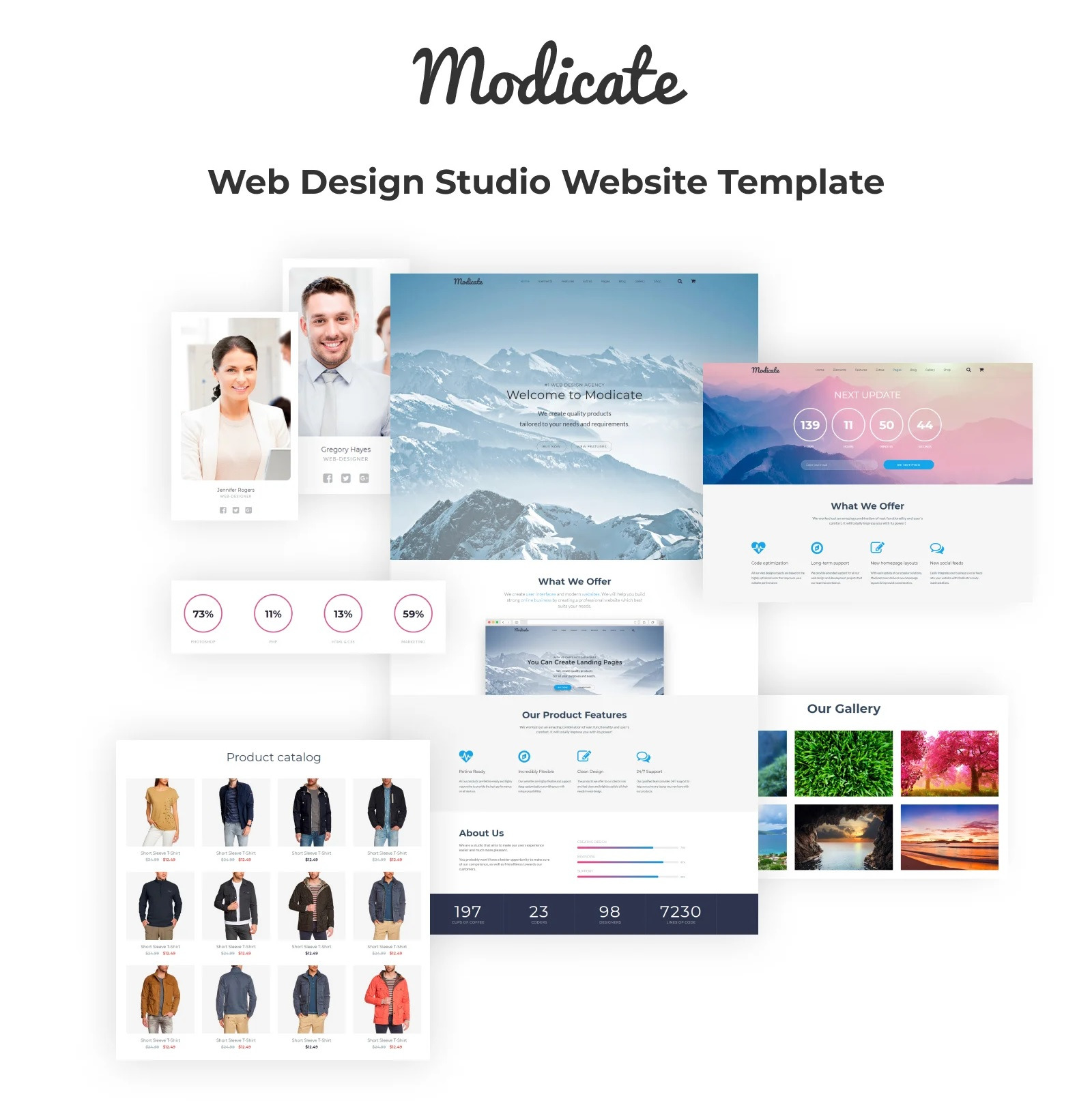Modicate - Web Design Studio Website Template