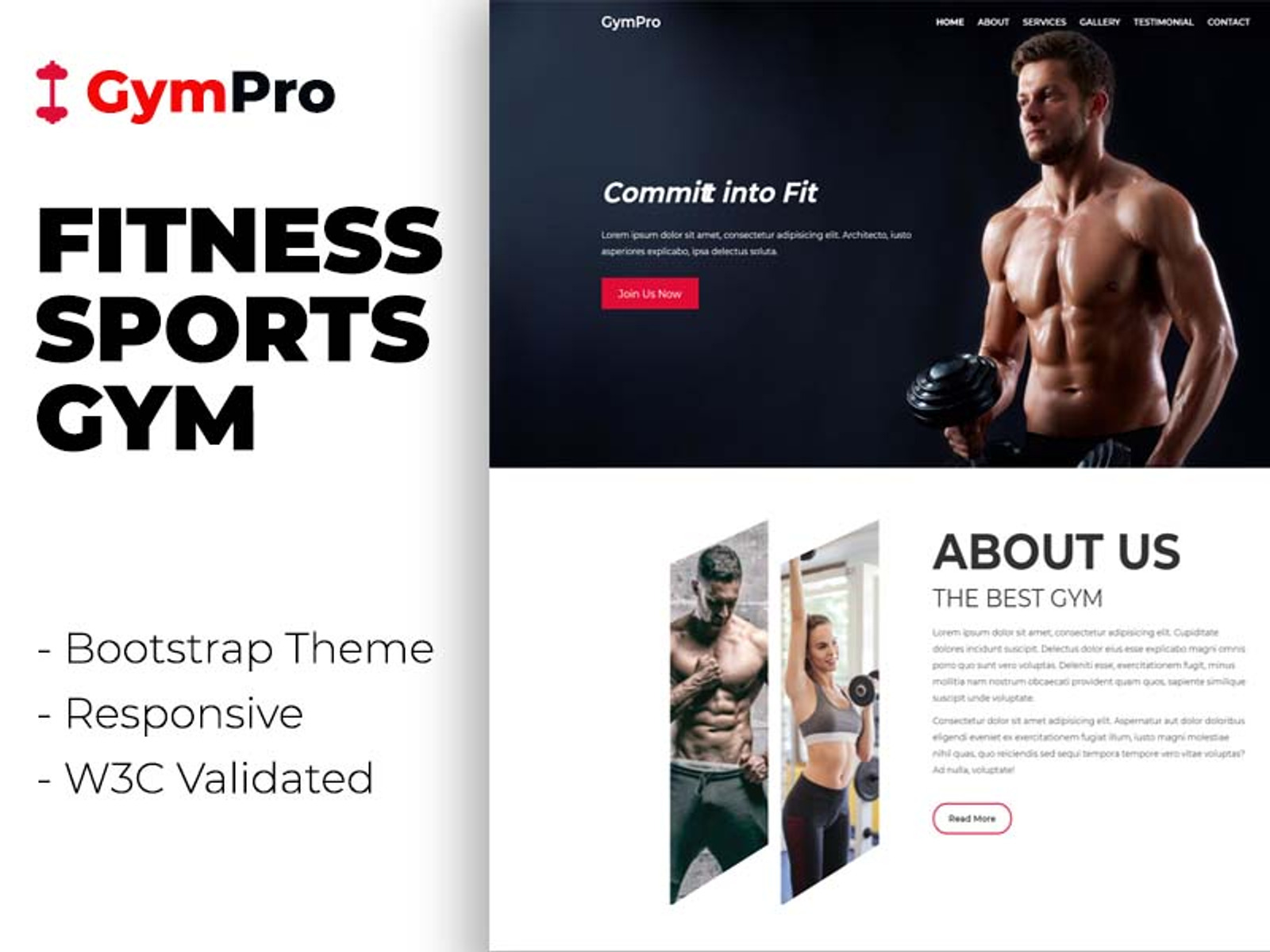 GymPro - GYM & FITNESS HTML Template - TemplateMonster