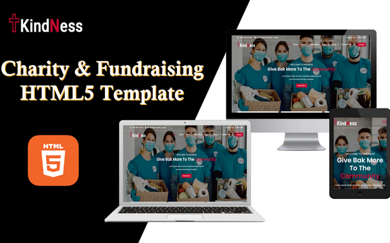 Kindness - Charity & Fundraising HTML5 Template