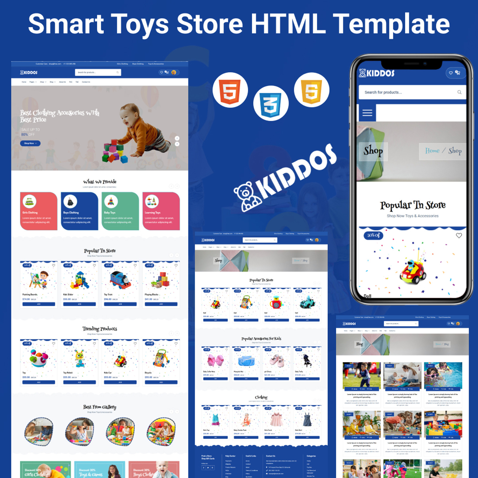 Kiddos - Smart Toys Store HTML Template - TemplateMonster