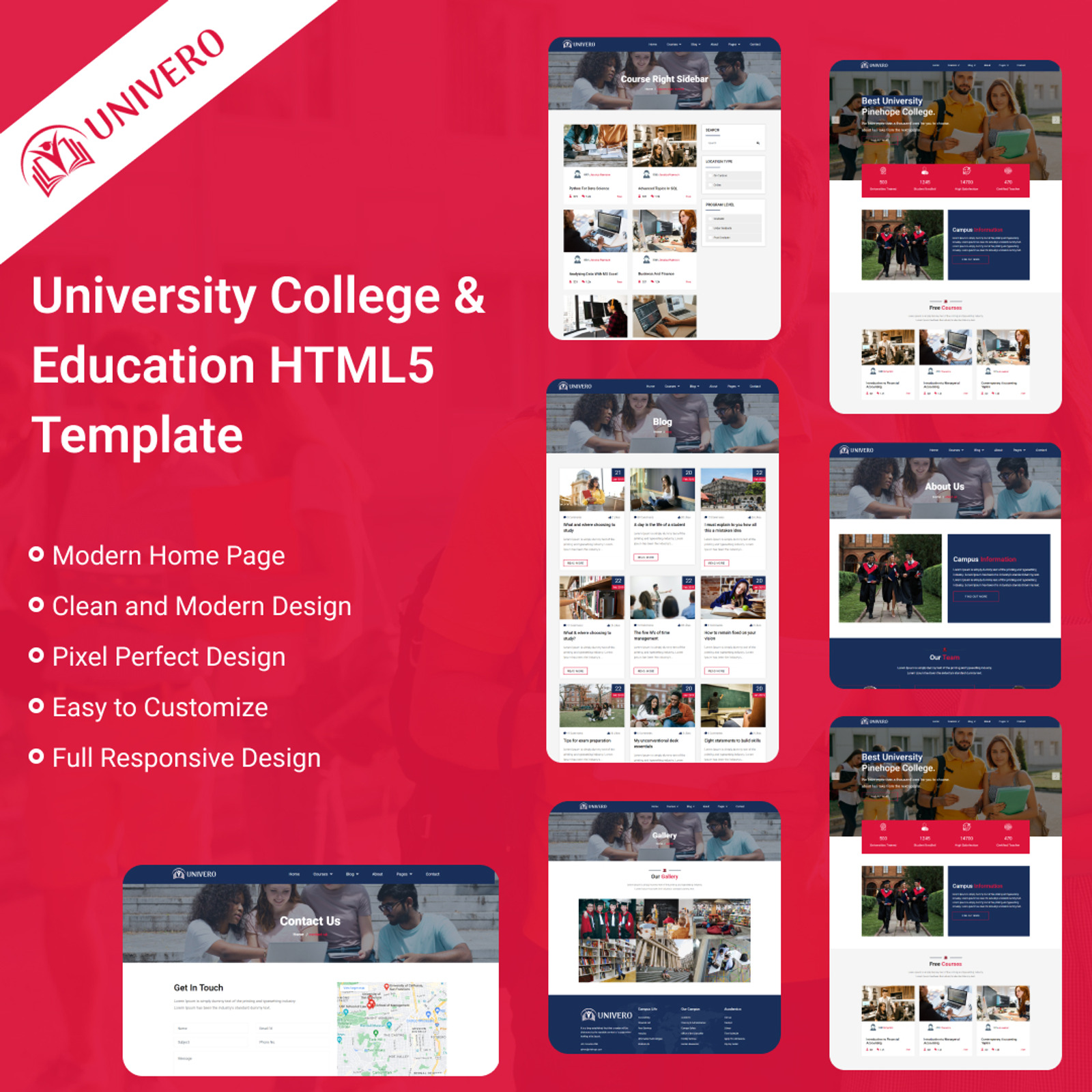Univero - College University HTML5 Bootstrap Template