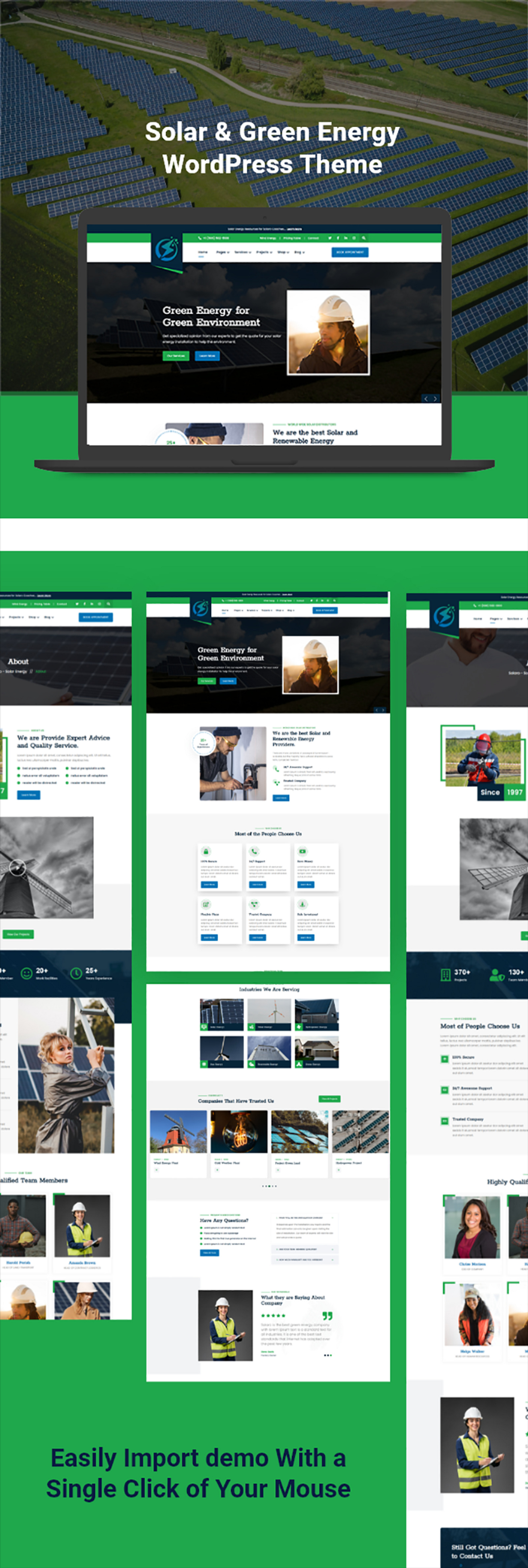Solaro - Solar and Green Energy WordPress Theme