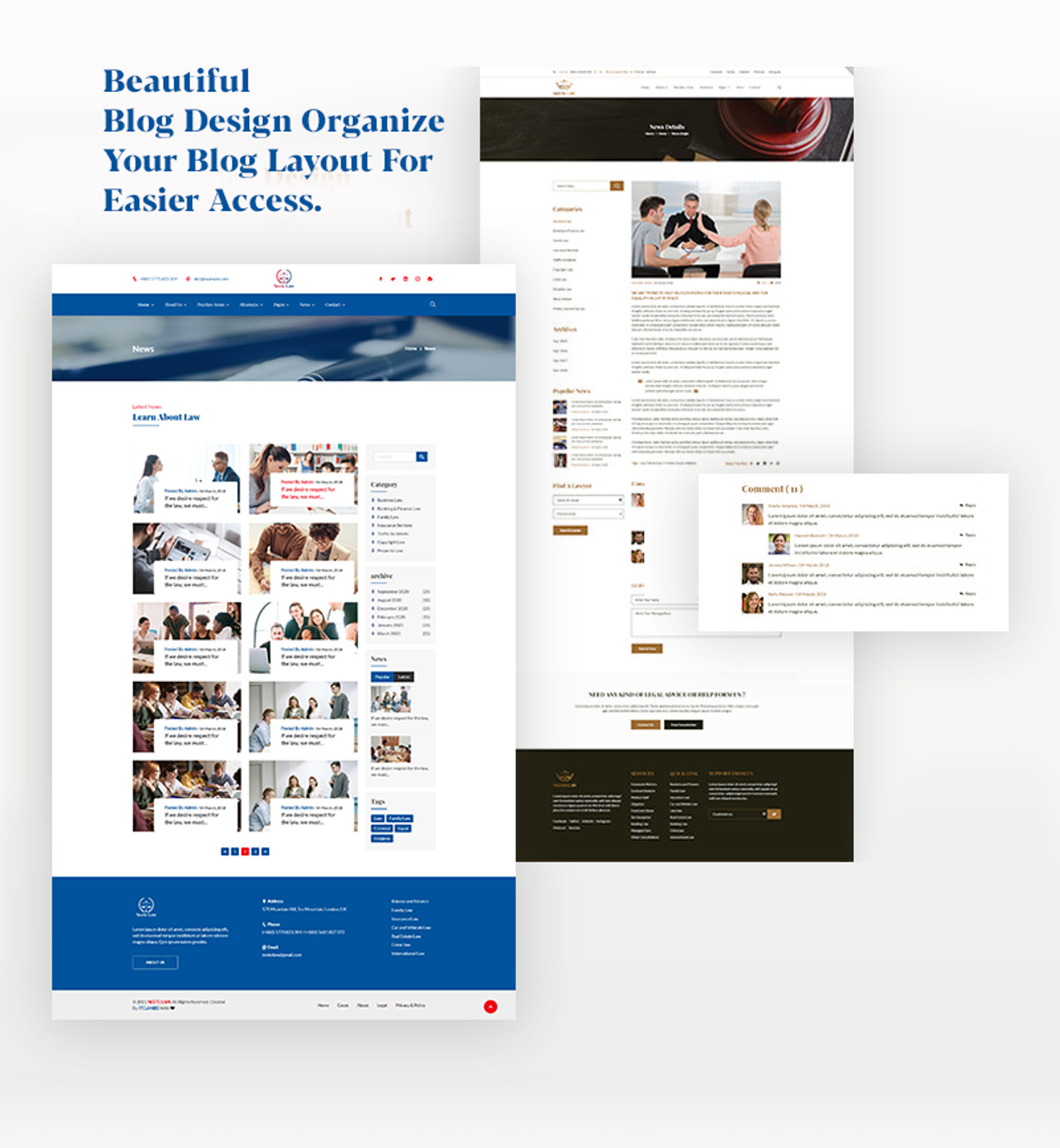 Neete - Law Responsive HTML Website Template