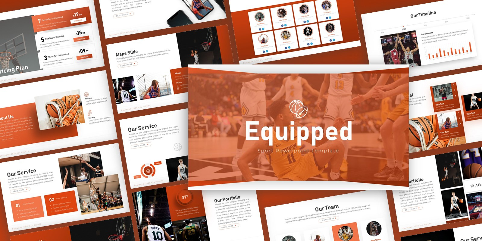 Equipped Sport Multipurpose PowerPoint Template