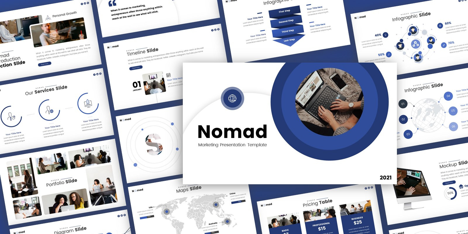 Nomad - Marketing Multipurpose PowerPoint Template