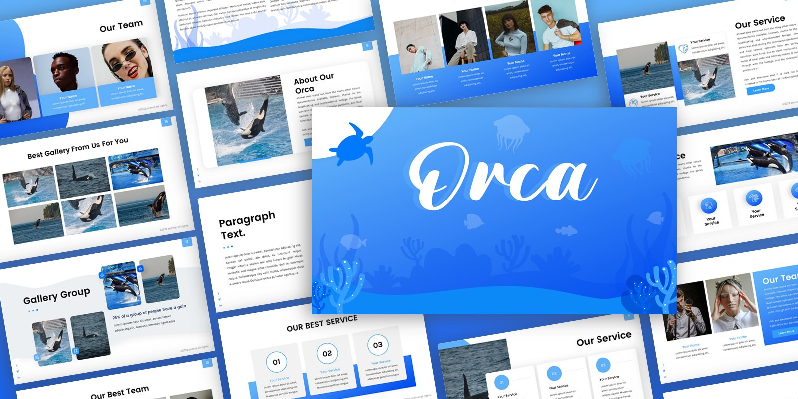 Orca - Animal Multipurpose PowerPoint Template
