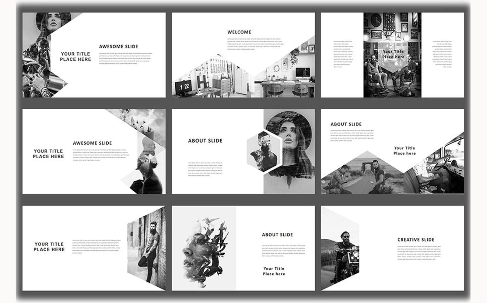 Blanked - Minimal Urban Google Slides template