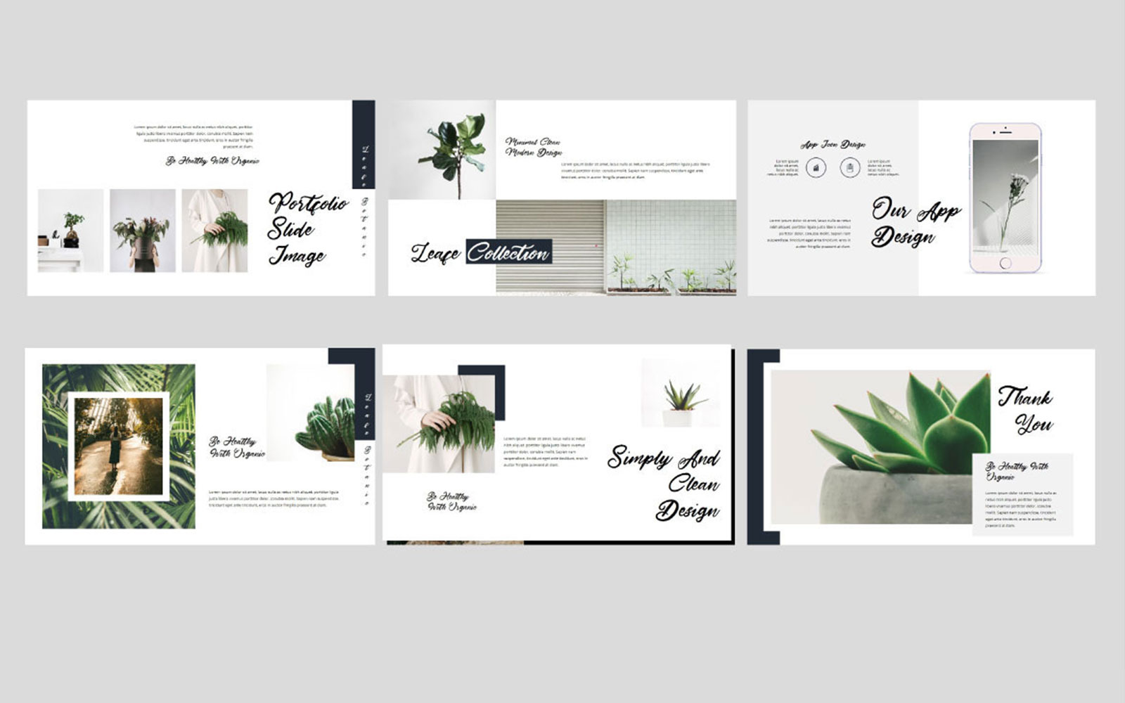 Minimal Fresh Leaf - Nature Keynote Template