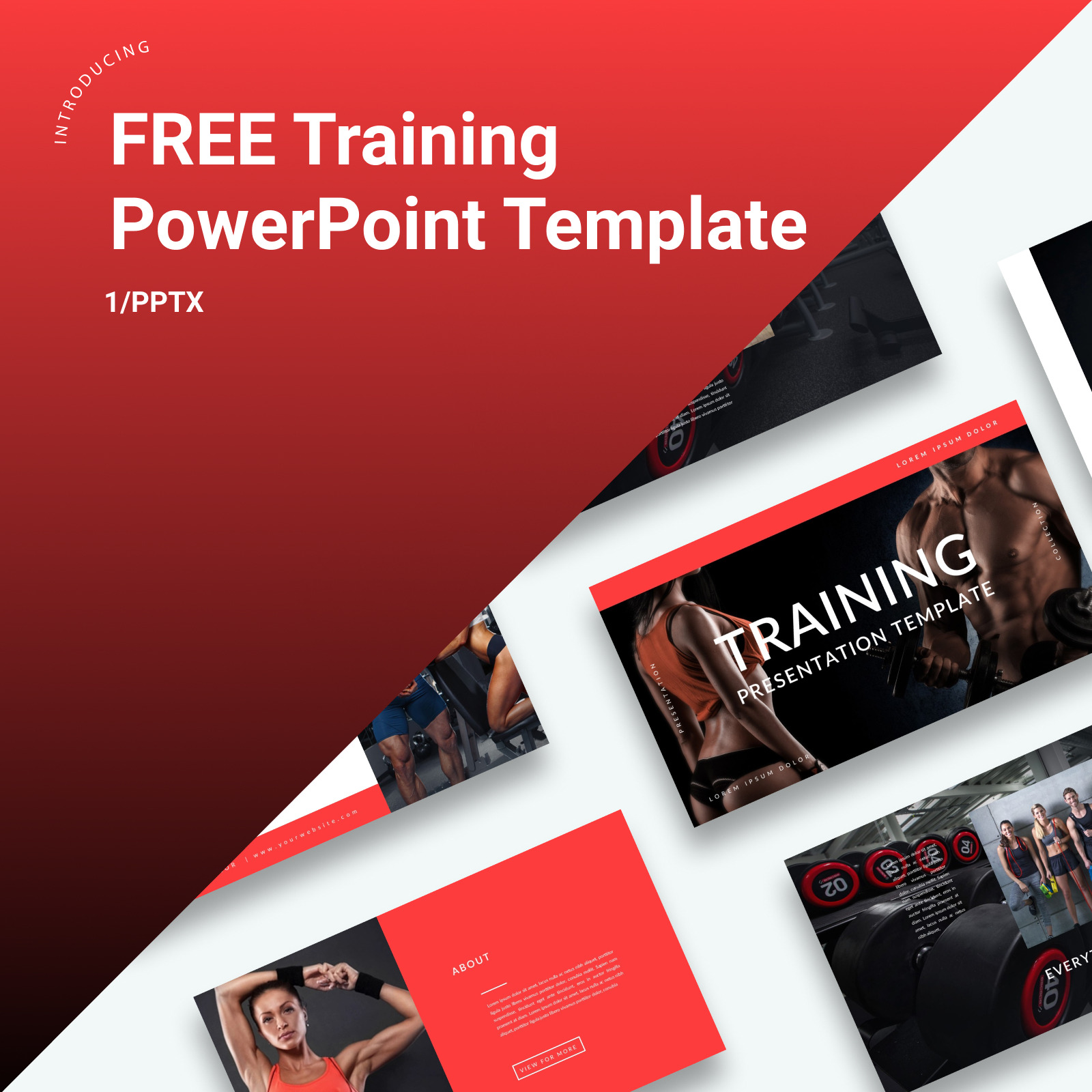 Free Training Presentation PowerPoint template