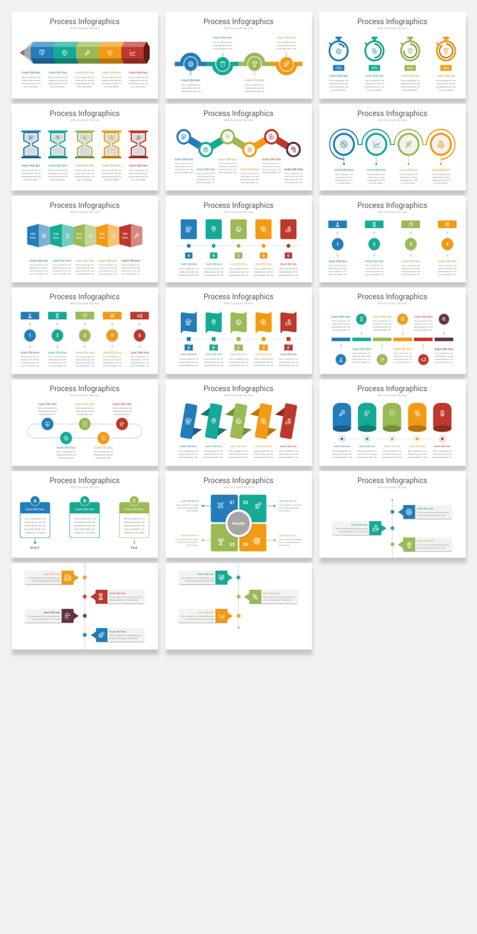 Process - Infographic PowerPoint Template - TemplateMonster