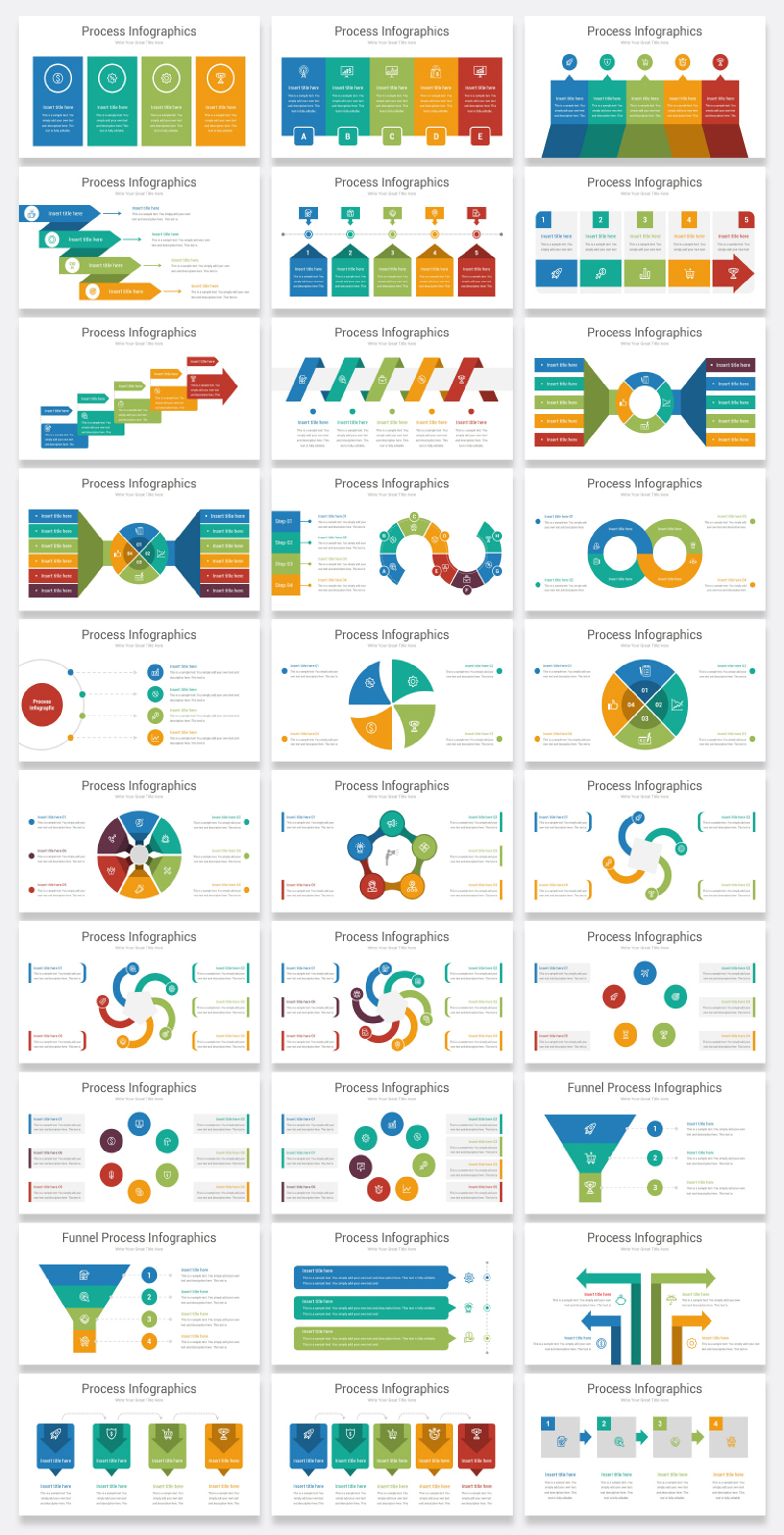 Process - Infographic PowerPoint Template - TemplateMonster
