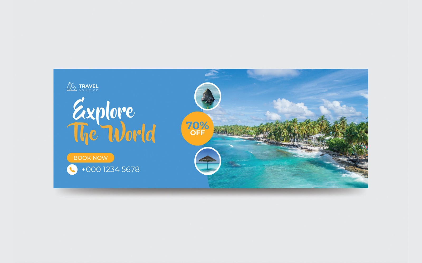 Travel Tour Facebook Cover Photo Template - TemplateMonster