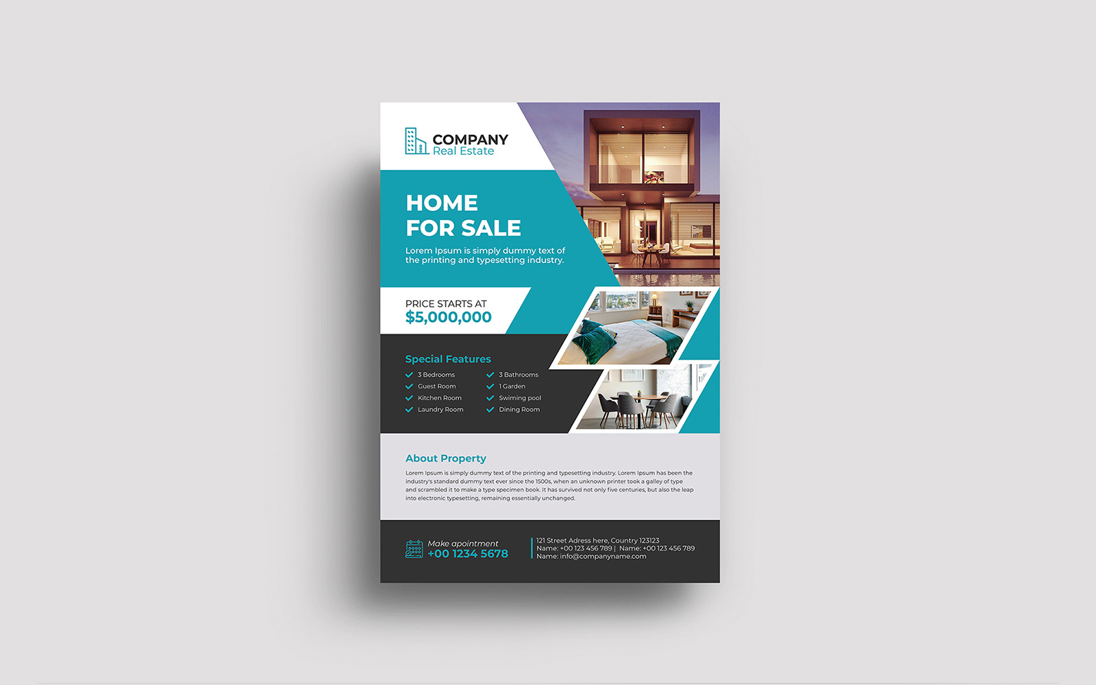 Modern Home Flyer Template #296032 - TemplateMonster