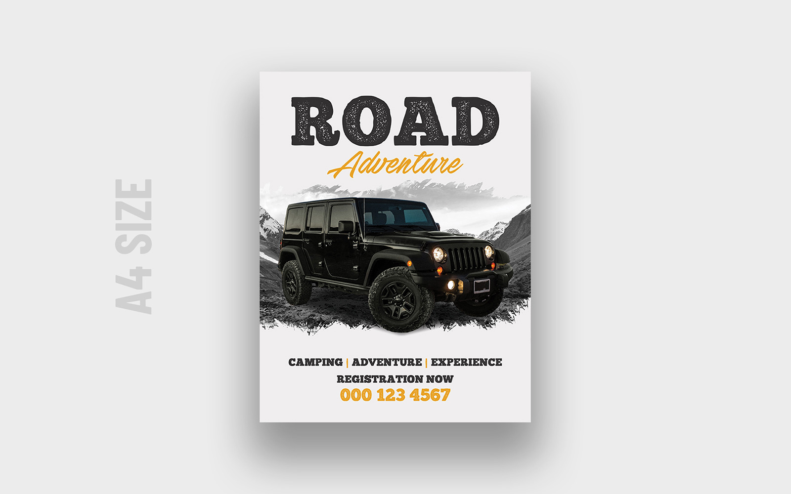 Off-road Poster Template v2 #311355 - TemplateMonster