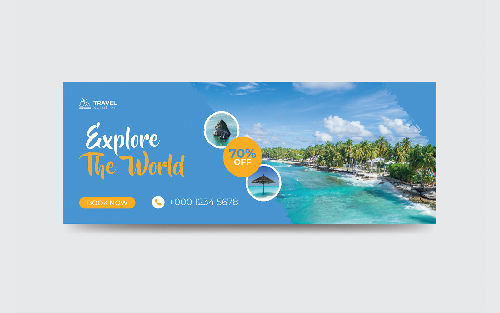 Travel Facebook Cover Photo Template - TemplateMonster