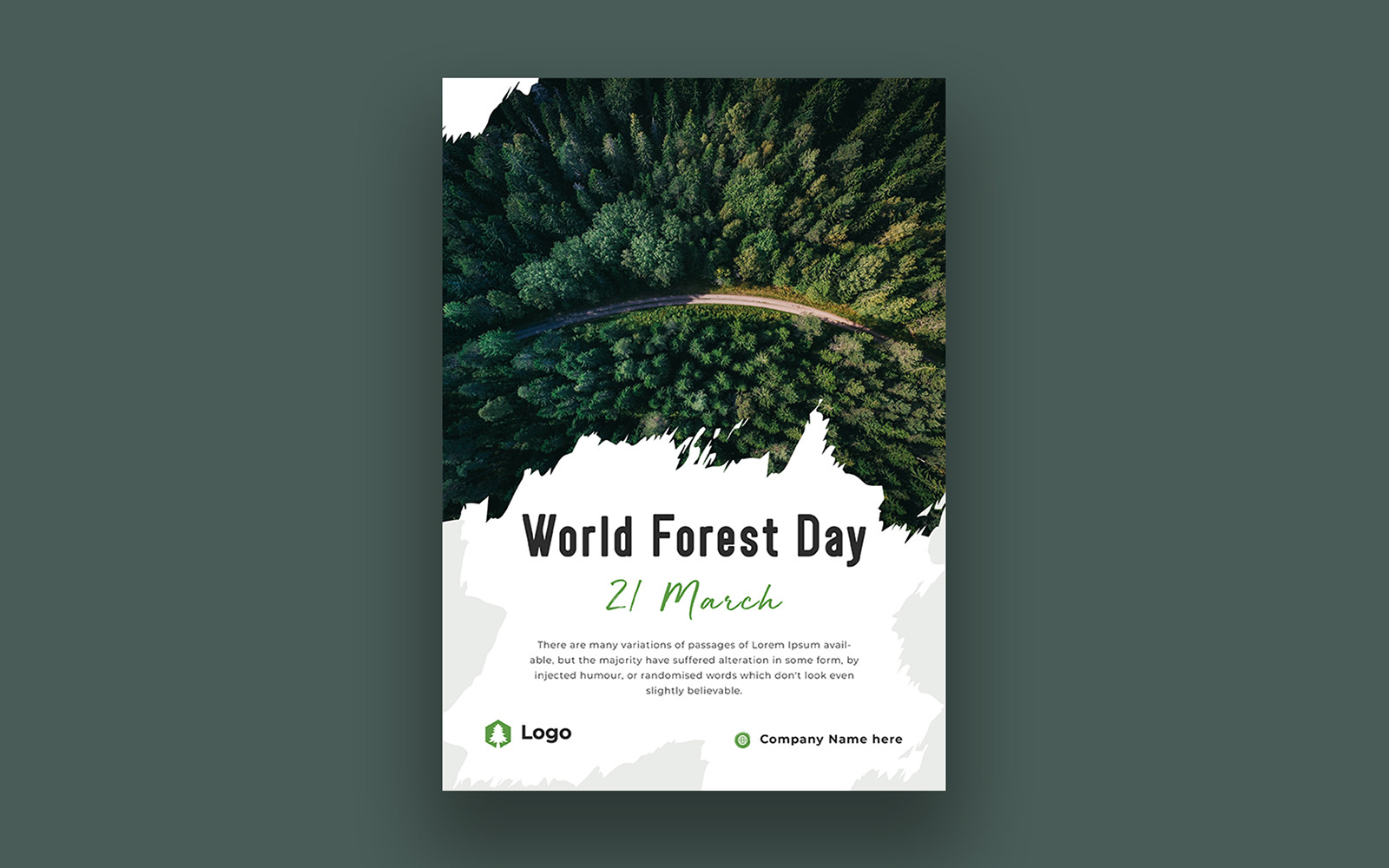 Nature forest flyer poster design #318448 - TemplateMonster