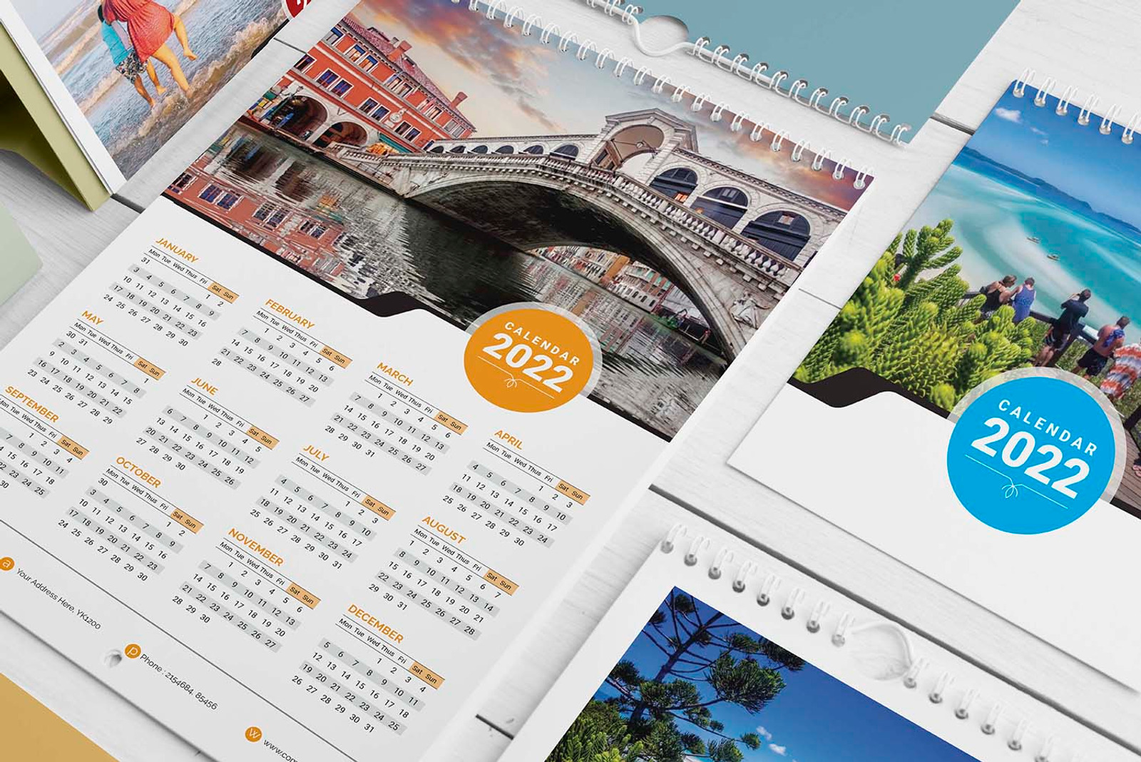 Single Page Calendar Template Design - TemplateMonster