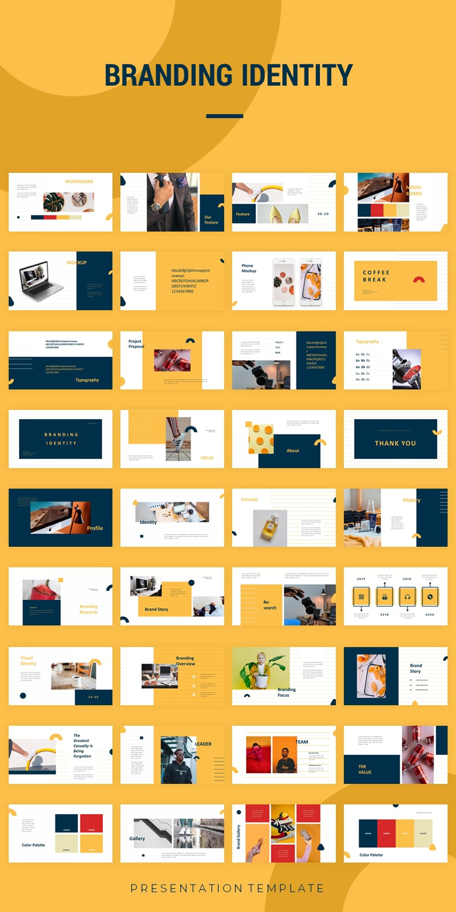 Branding Identity Google Slides Template - TemplateMonster
