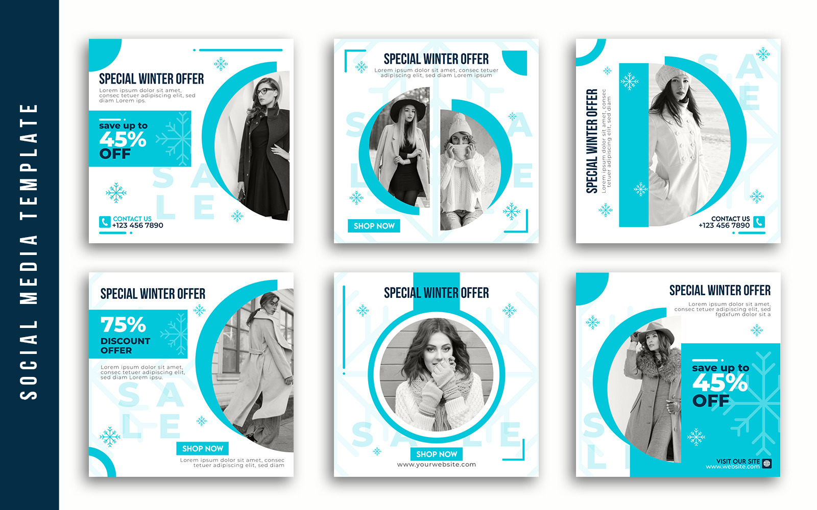 Mega Sale Social Media Posts Design Or Instagram Promotional Ad Design ...