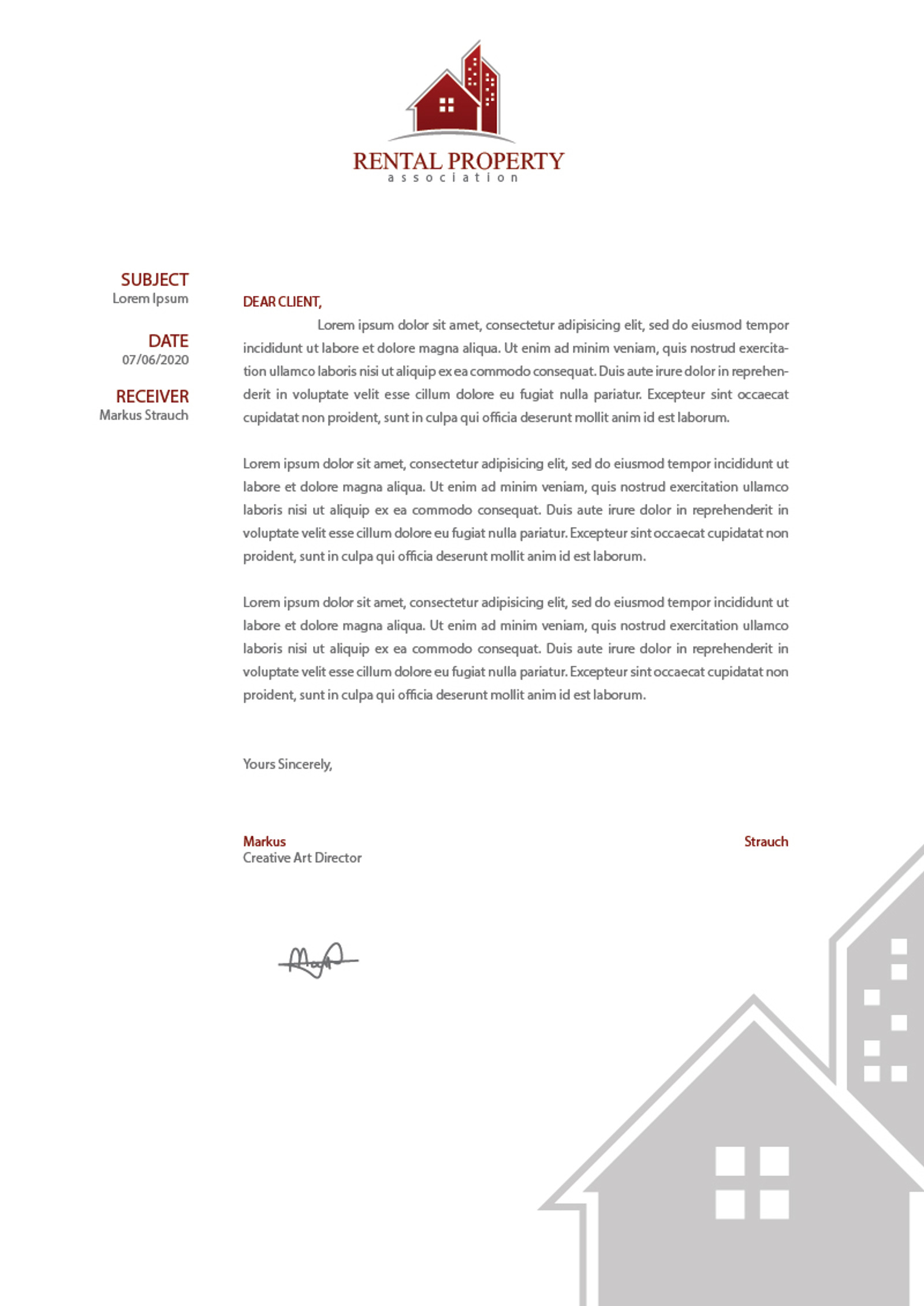 Property Association Logo & Stationary Design