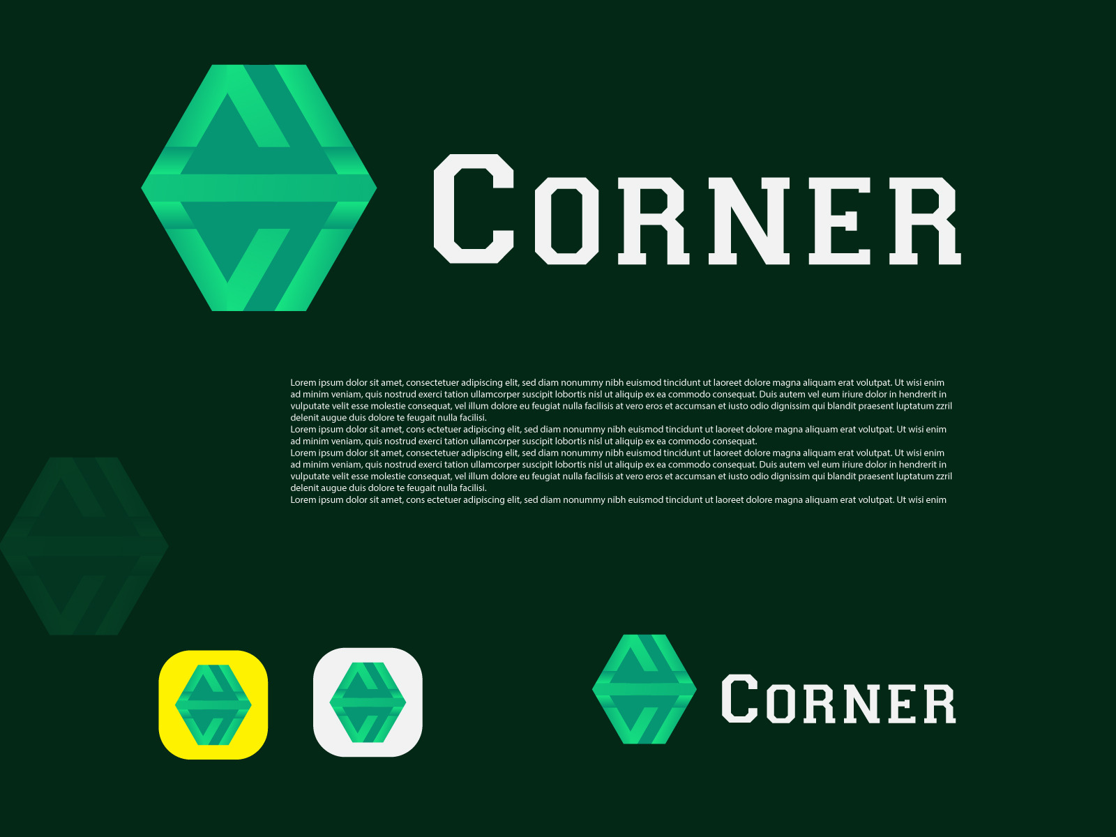 Corner C Logo design template #218720 - TemplateMonster