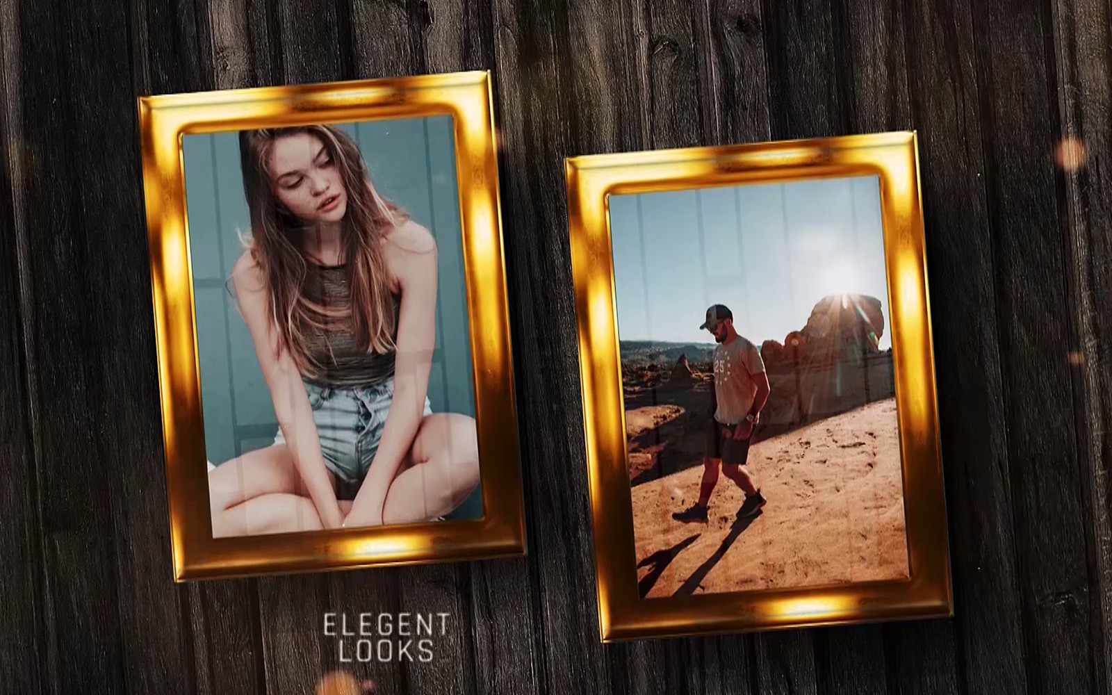 Golden Frames Premiere Pro #186801 - TemplateMonster