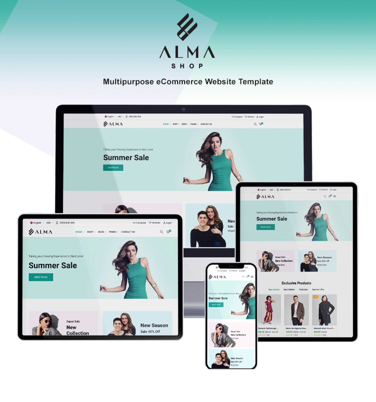 Alma Shop - Multipurpose eCommerce Website Template