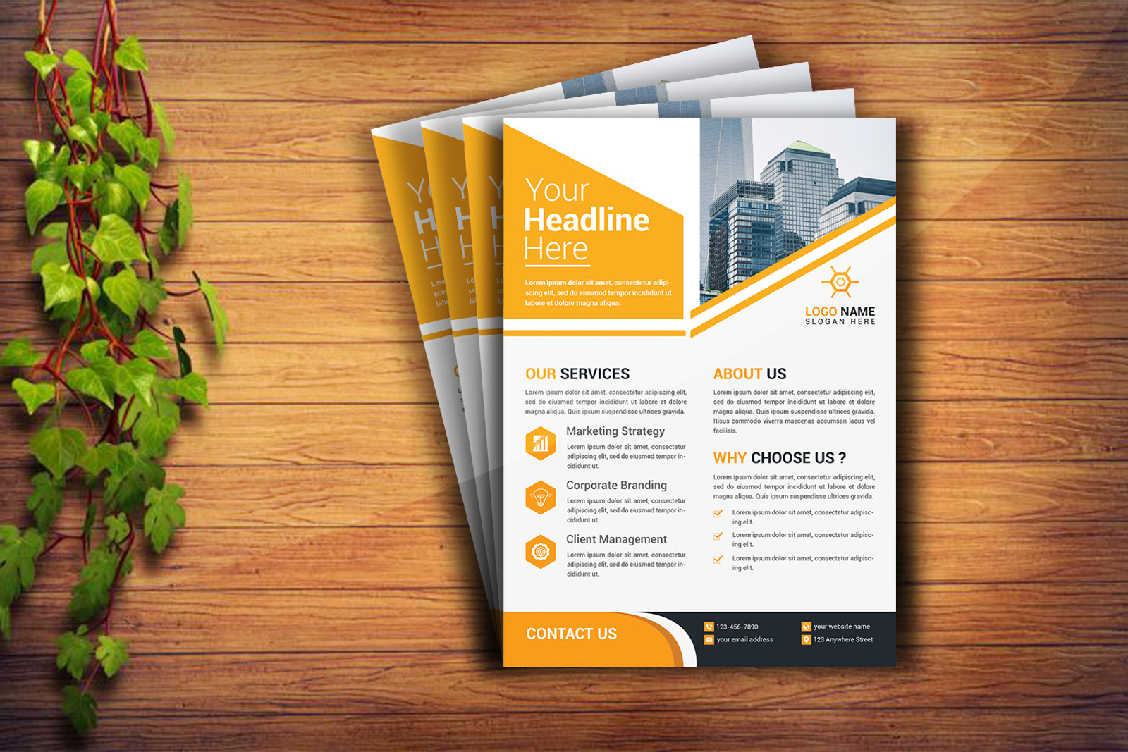 Professional Flyer Design Template V2 - TemplateMonster