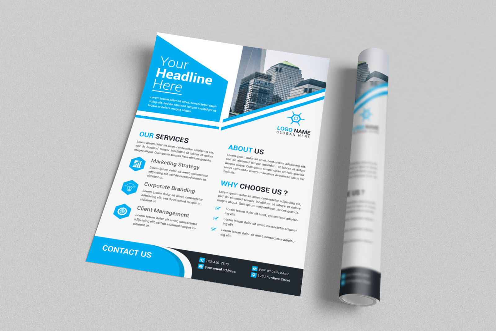 Professional Flyer Design Template V2 - TemplateMonster