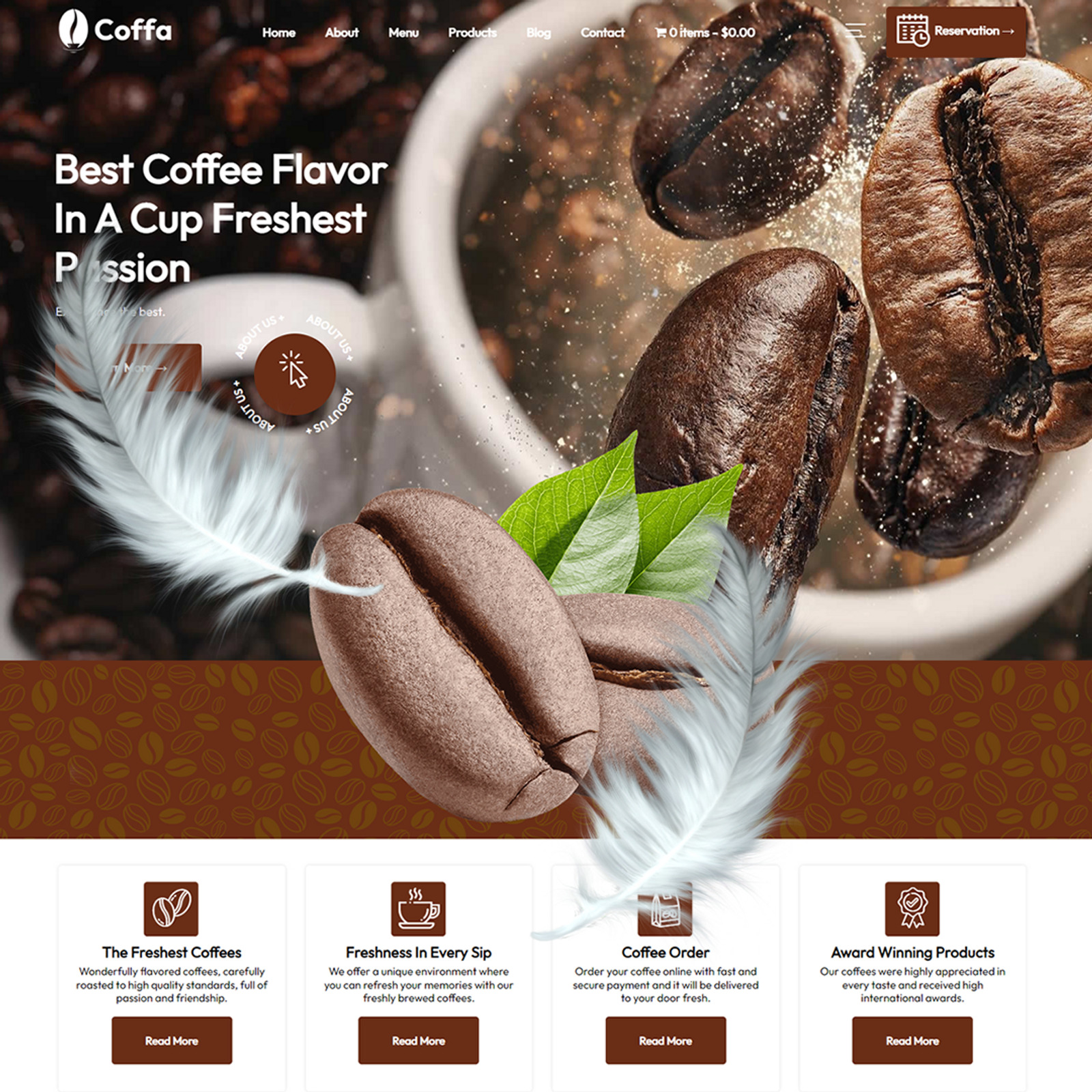 Coffa - Cafe & Coffee Shop WooCommerce WordPress Theme