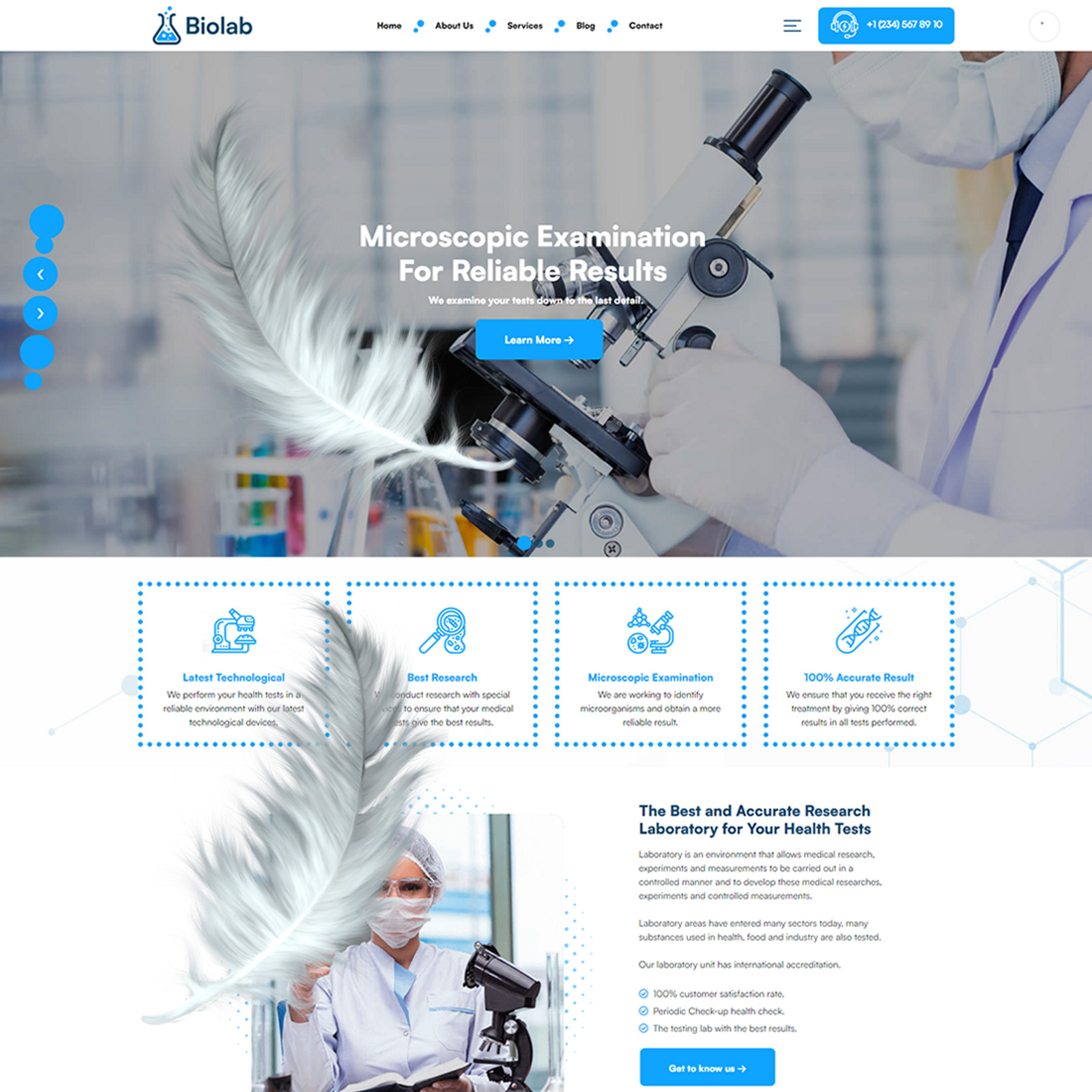 Biolab - Laboratory & Science Research WordPress Theme