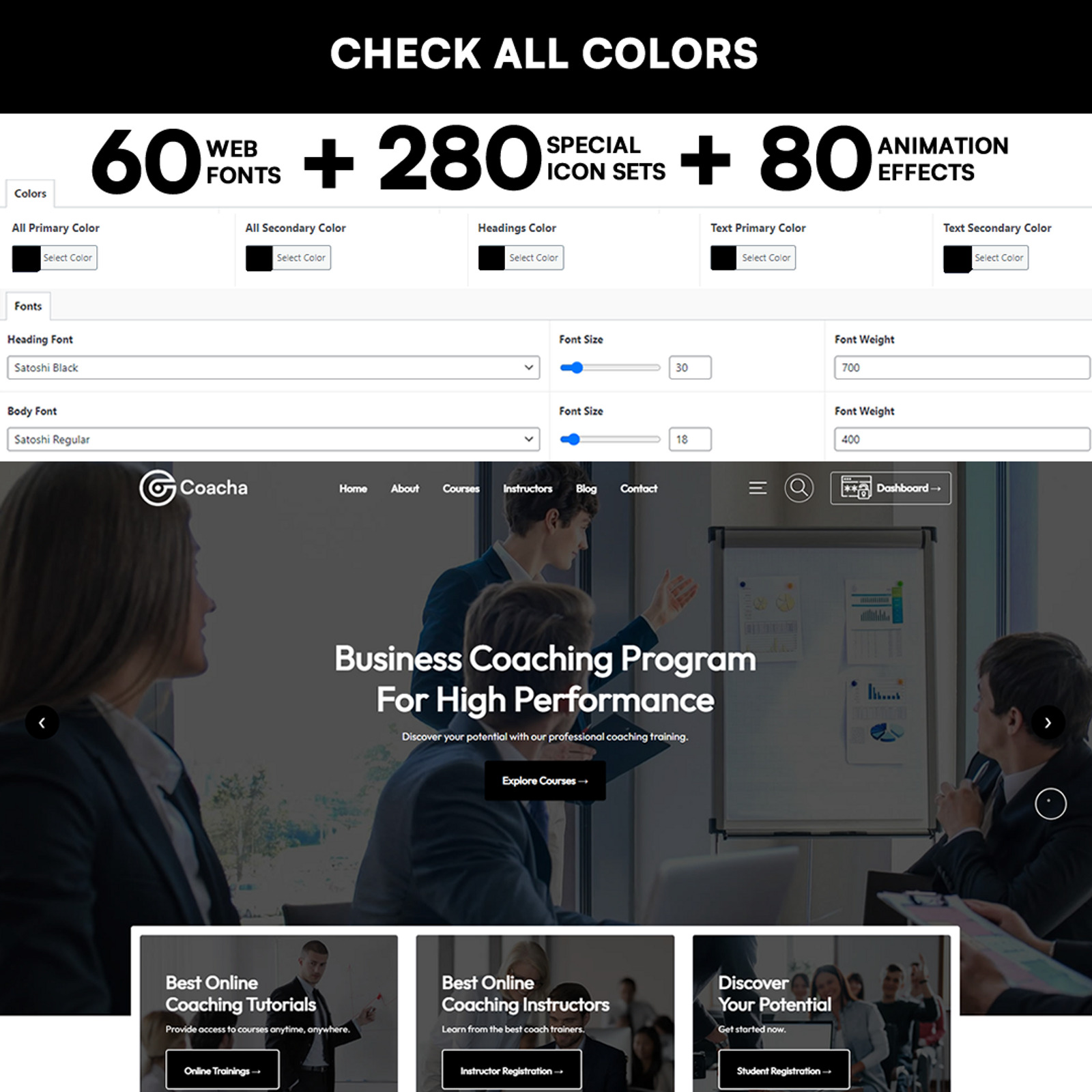 Coacha - Coaching & Online Courses WooCommerce WordPress Theme