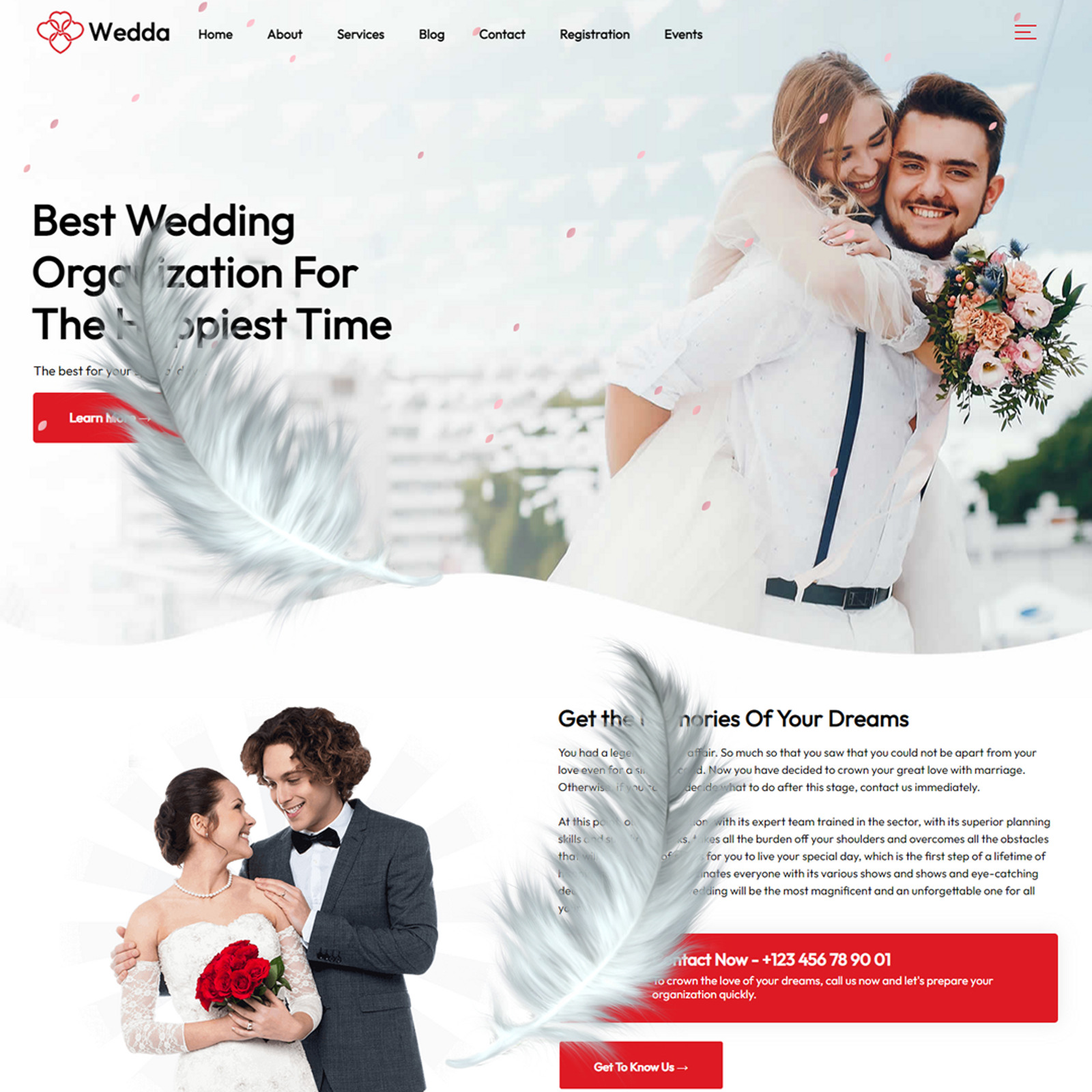 Wedda - Wedding Planner WordPress Theme - TemplateMonster
