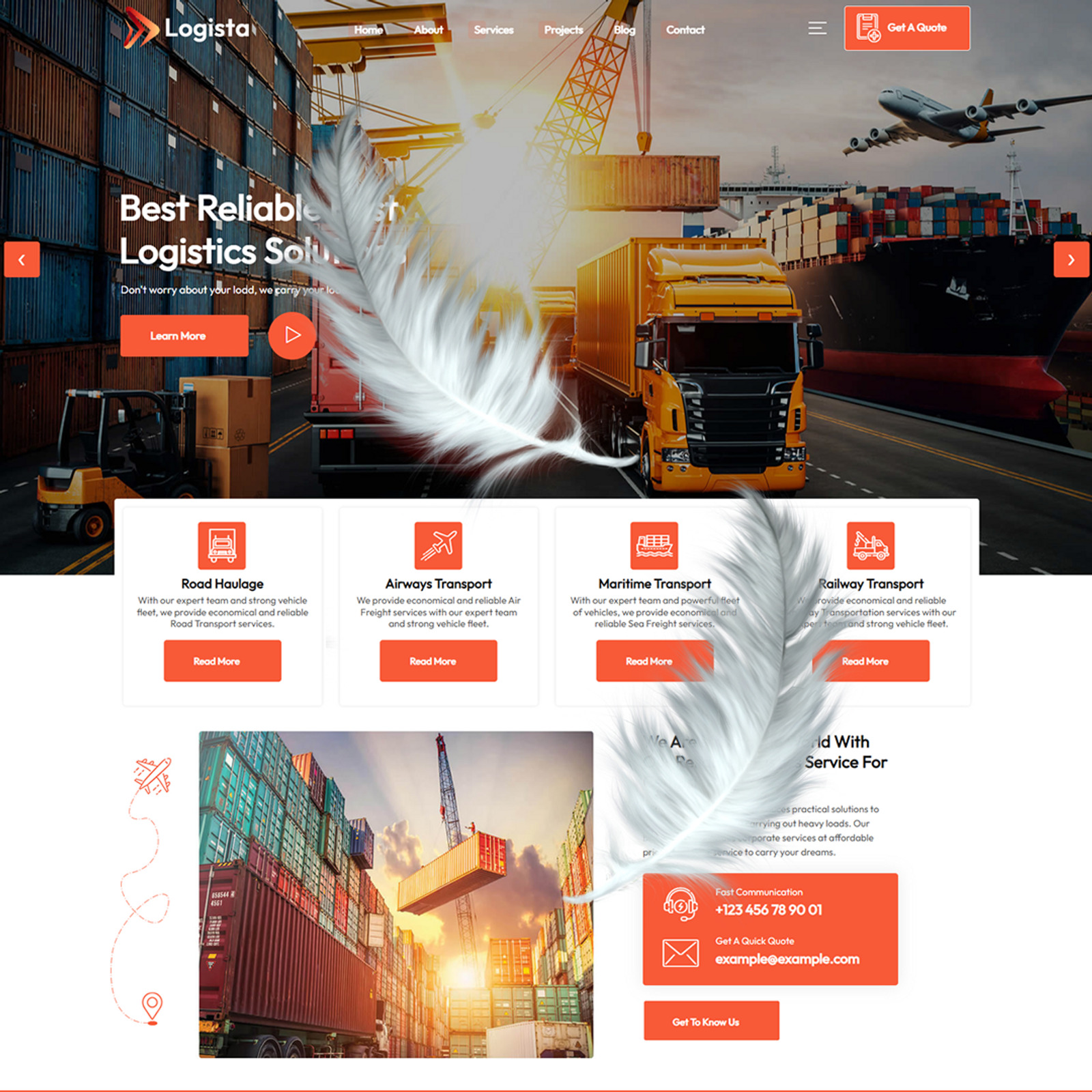 Logista - Transport & Logistics WordPress Theme