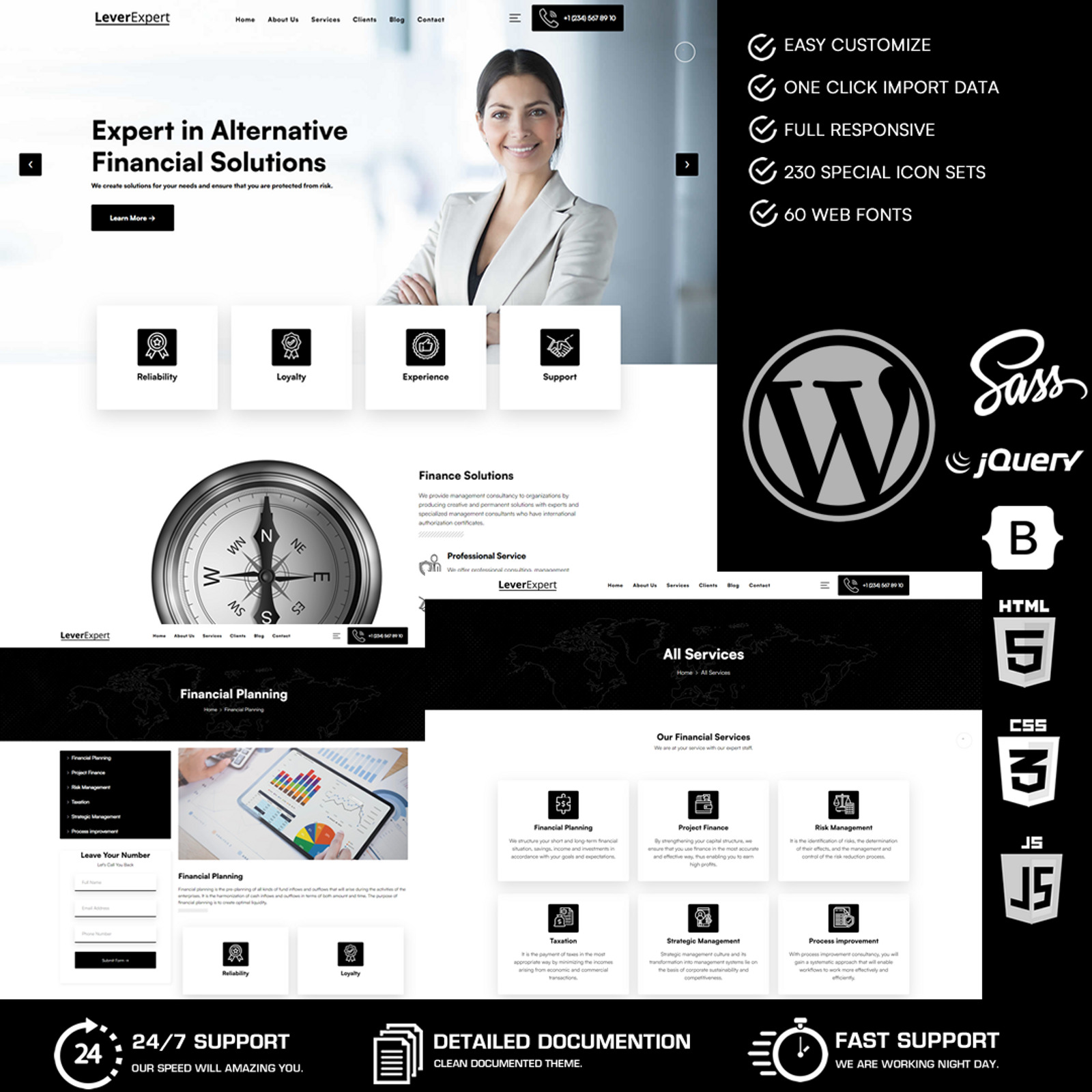 LeverExpert - Financial Advisor WordPress Theme