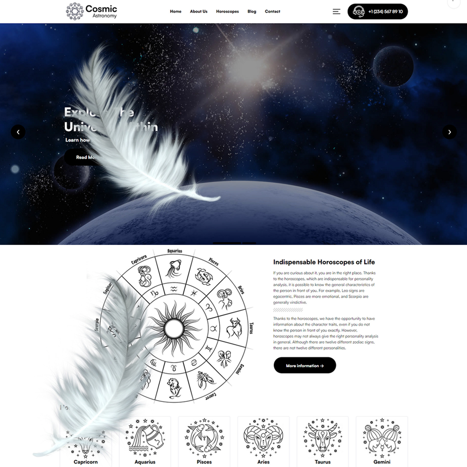 Cosmic - Astronomy & Horoscope WordPress Theme