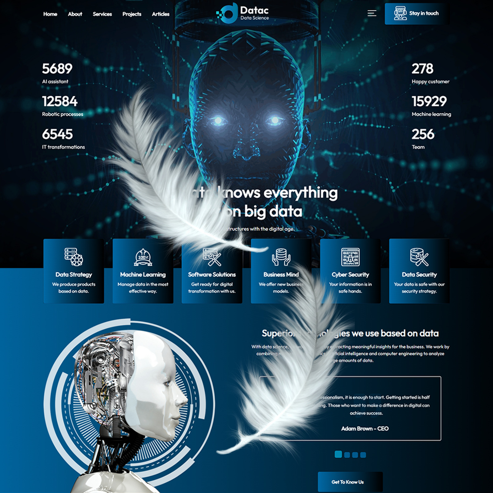 Datac - Machine Learning & Data Science WordPress Theme