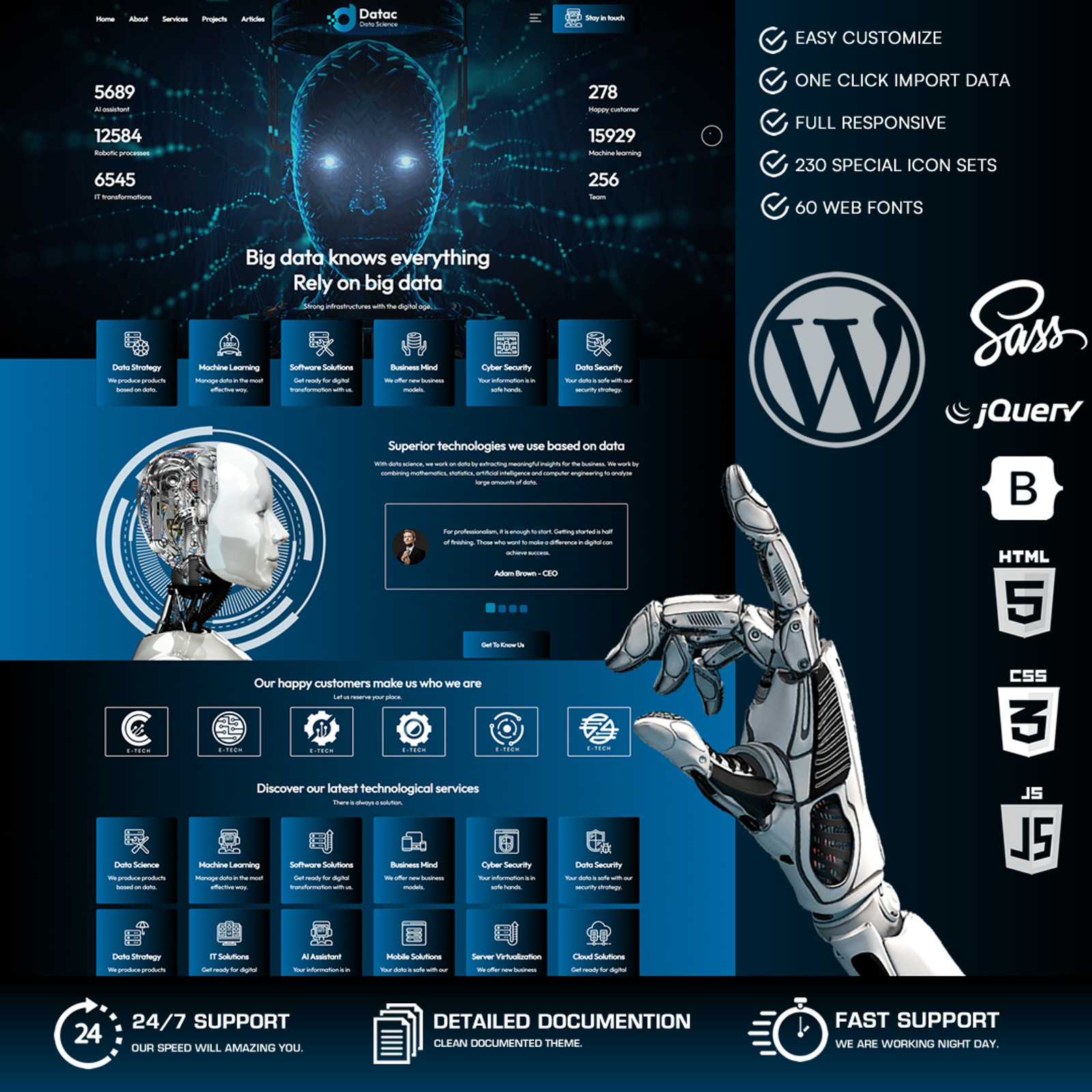 Datac - Machine Learning & Data Science WordPress Theme