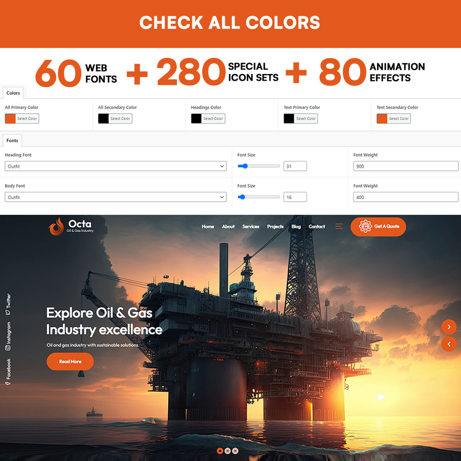 Octa - Oil & Gas Industry WordPress Theme
